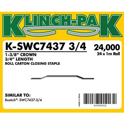 Klinch-Pak K-SWC7437 3/4 in. Roll Staples