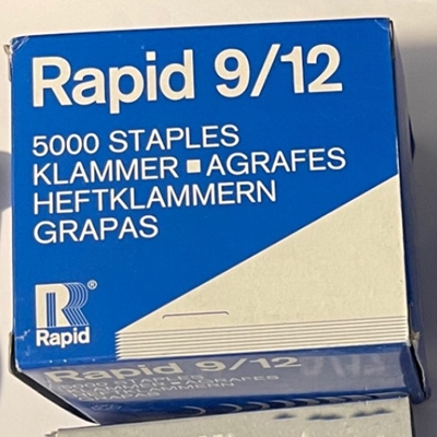 Rapid 9/12 Staples - 1/2 inch